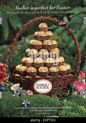 1990 USA Ferrero Rocher Annonce magazine Photo Stock Alamy