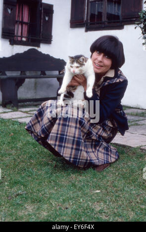 Deutsche Schauspielerin Barbara Rütting mit ihrem Lebenspartner ...