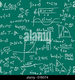 Tableau noir avec un calcul mathématique Vecteurs Et Illustration ...