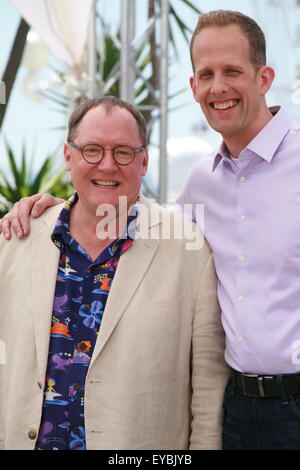 John Lasseter et directeur Pete Docter Inside Out Film photo appel à la 68e Festival de Cannes ...