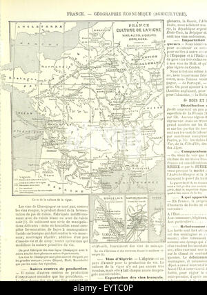 Cette image tirée de « Geographie Generale » illustre probablement une ...