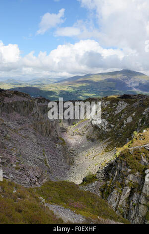 Glyn Rhonwy carrières derrière Llanberis où la carrière Battery Company ...