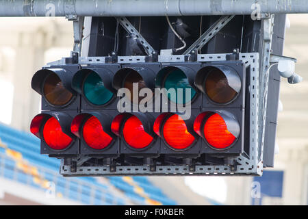 Feux de départ de course de Formule 1 Photo Stock - Alamy
