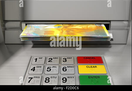 Vue rapprochée d'un distributeur automatique de génériques les touches ...