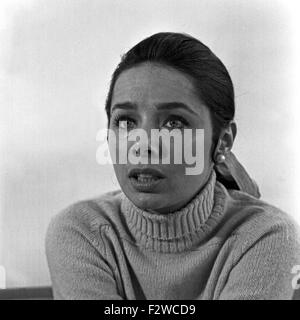 Deutsche Schauspielerin Monika Peitsch, Deutschland 1960 er Jahre. L ...