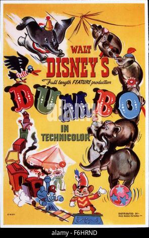 1941, le titre du film : DUMBO, Directeur : BEN SHARPSTEEN, Studio ...