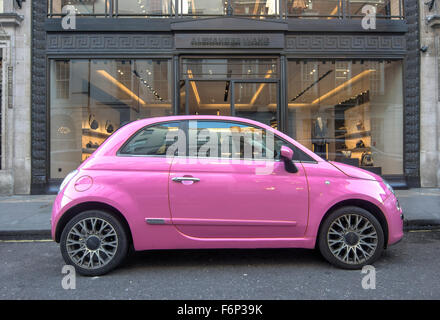 Rose Fiat 500 Photo Stock - Alamy