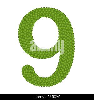 Les chiffres de l'alphabet, Trèfle à Quatre feuilles avec les chiffres ...