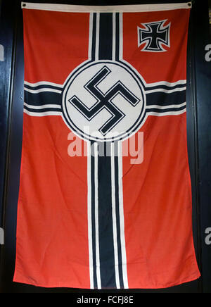 Drapeau de la Swastika nazie allemande de la Seconde Guerre mondiale ...