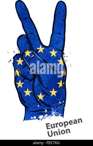 Logo de l'Union européenne. Illustration vectorielle. Icône drapeau ...