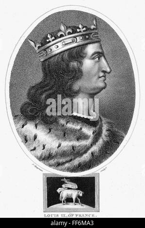 LOUIS IX (1214-1270). /NSaint Louis. Roi de France, 1226-1270 ...