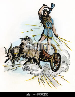 La mythologie nordique : Thor. Nordic-Germanic /n dieu de la guerre et ...