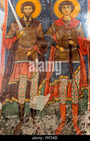 Fresque byzantine (12ème siècle), Église des Saints Joachim et Anne ...