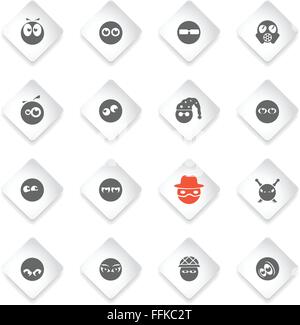 Les émotions et les regards icons Image Vectorielle Stock - Alamy