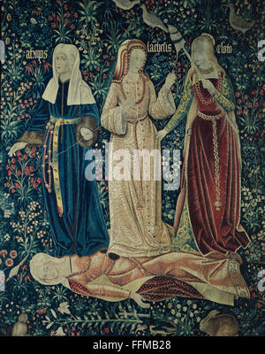 Clotho, Lachesis et Atropos, le destin grec ou Moires. Coloriée à la ...