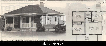 Un catalogue de maisons Gordon-Van Tine de 1921, présentant des ...