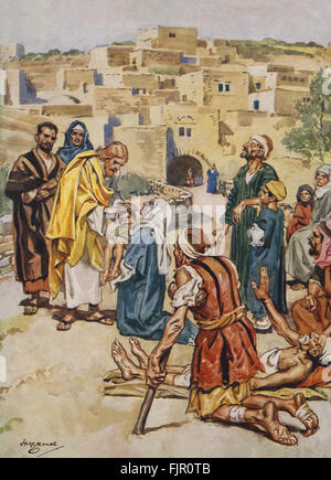 Jésus guérit les malades Banque D'Images, Photo Stock: 50859800 - Alamy