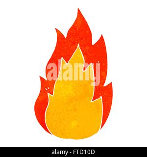 Symbole de feu cartoon texturé Freehand Image Vectorielle Stock - Alamy