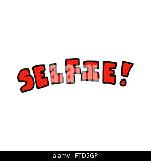 Cartoon dessiné à main levée symbole selfies Image Vectorielle Stock ...