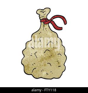 Cartoon sac texturé freehand liée au traitement des déchets Image ...