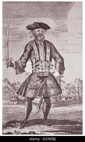 Edward Teach (1680 - 22 novembre 1718), mieux connu sous le nom de ...