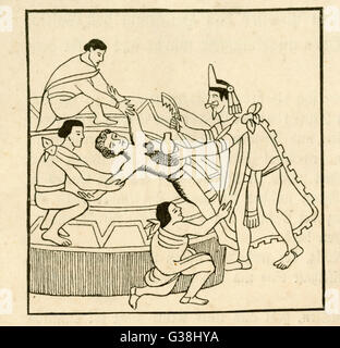 Le sacrifice humain au Pérou Photo Stock - Alamy