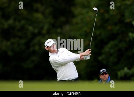 Stephen Gallacher en Écosse en action pendant le quatrième jour de l ...