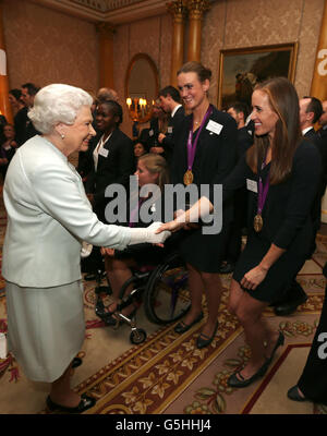 Helen Glover lors d'une session de kitting Out Team GB avant les Jeux ...
