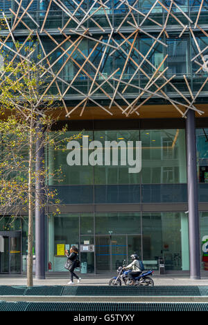 Paris, France, détail architectural, Nouveau projet d'architecture ...