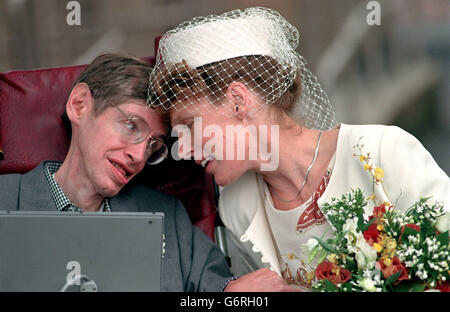 Stephen Hawking le mariage Photo Stock - Alamy