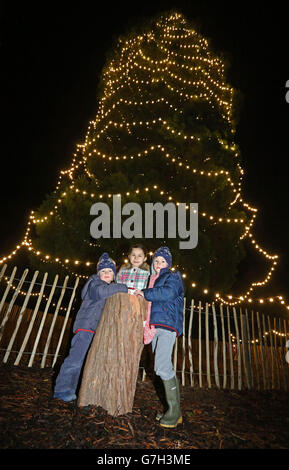 Kitty Underhill (au milieu) avec ses frères Barnaby (à gauche) et Tom ...