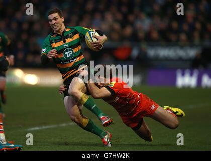 Northampton Saints George North est attaqué par Leicester Tigers Blaine ...