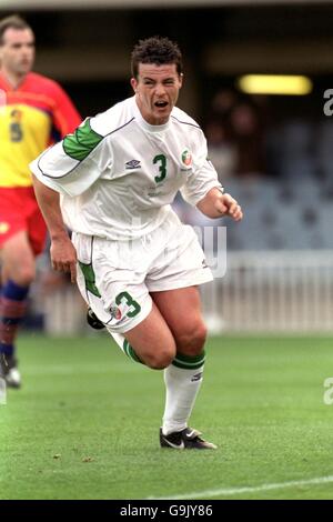 Ian Harte, de la République d'Irlande, célèbre après avoir obtenu le ...