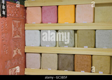 Murs en plâtre marocain tadelakt technique appelée Photo Stock - Alamy