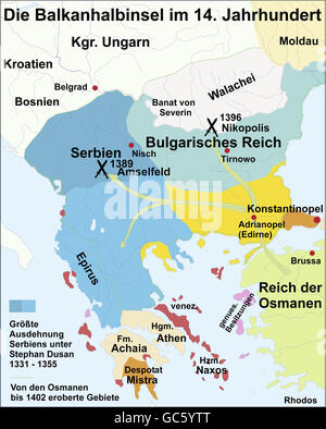 Carte de la mer Égée Photo Stock - Alamy