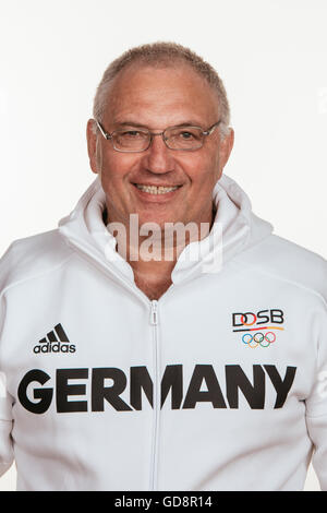 Peter Frese pose à un photocall lors des préparatifs pour les Jeux ...