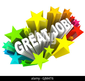 Félicitations et remerciements mots pour un excellent travail Photo ...