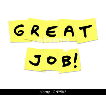 Félicitations et remerciements mots pour un excellent travail Photo ...