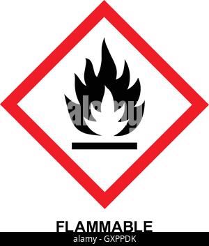 Vector illustration pictogramme SGH signe de danger, icônes isolé sur ...