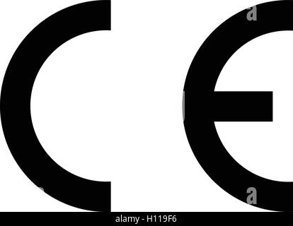 Marque CE SYMBOLE. Marque de certification de la conformité européenne ...