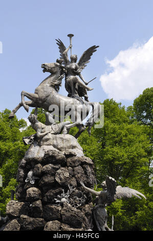 Allemagne,Haute-bavière,lock lac Chiem du Seigneur,parc,cheval ...
