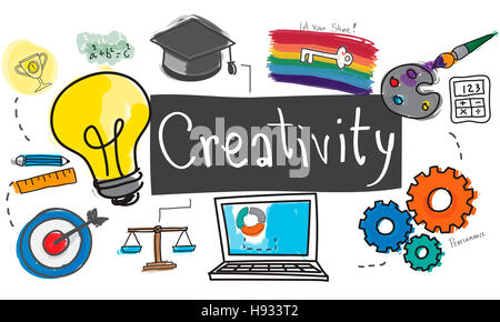 Capacité capacité de créativité icône Dessin Concept Illustration Photo ...