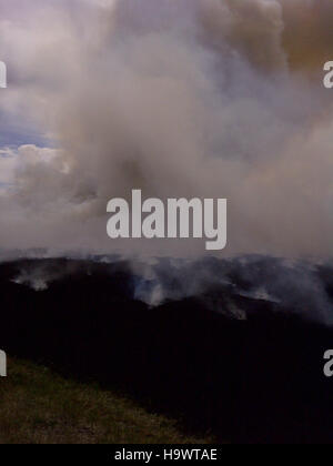 Un brûlage prescrit dans le parc national des Badlands en avril 2012 ...