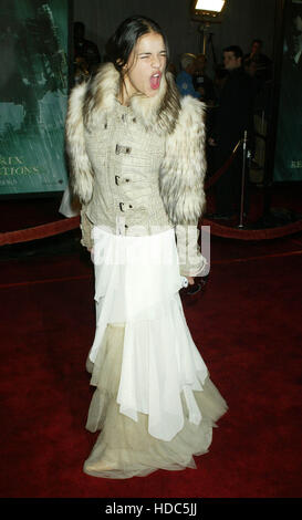 MICHELLE RODRIGUEZ MATRIX REVOLUTIONS WORLD FILM DISNEY CONCERT HALL ...