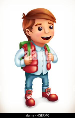 Icône de vecteur enfant, pictogramme de jeune fille et de garçon ...