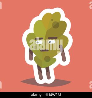 Émoticone suspect avec icône isolée face à la colère. Vector distrait ...