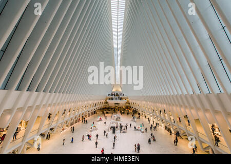 La station de métro d'Oculus, Ground Zero, World Trade Center ...