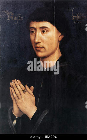 Portrait diptyque de Laurent Froimont (aile droite) 1460s. 1070 Rogier ...