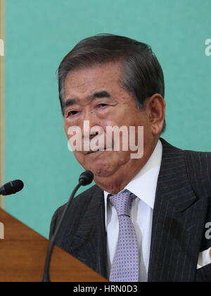 Former Tokyo Gov. Shintaro Ishihara speaks after taking up a post as ...