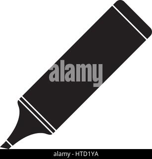 L'école d'écriture marqueur pictogramme ustensile vector illustration ...